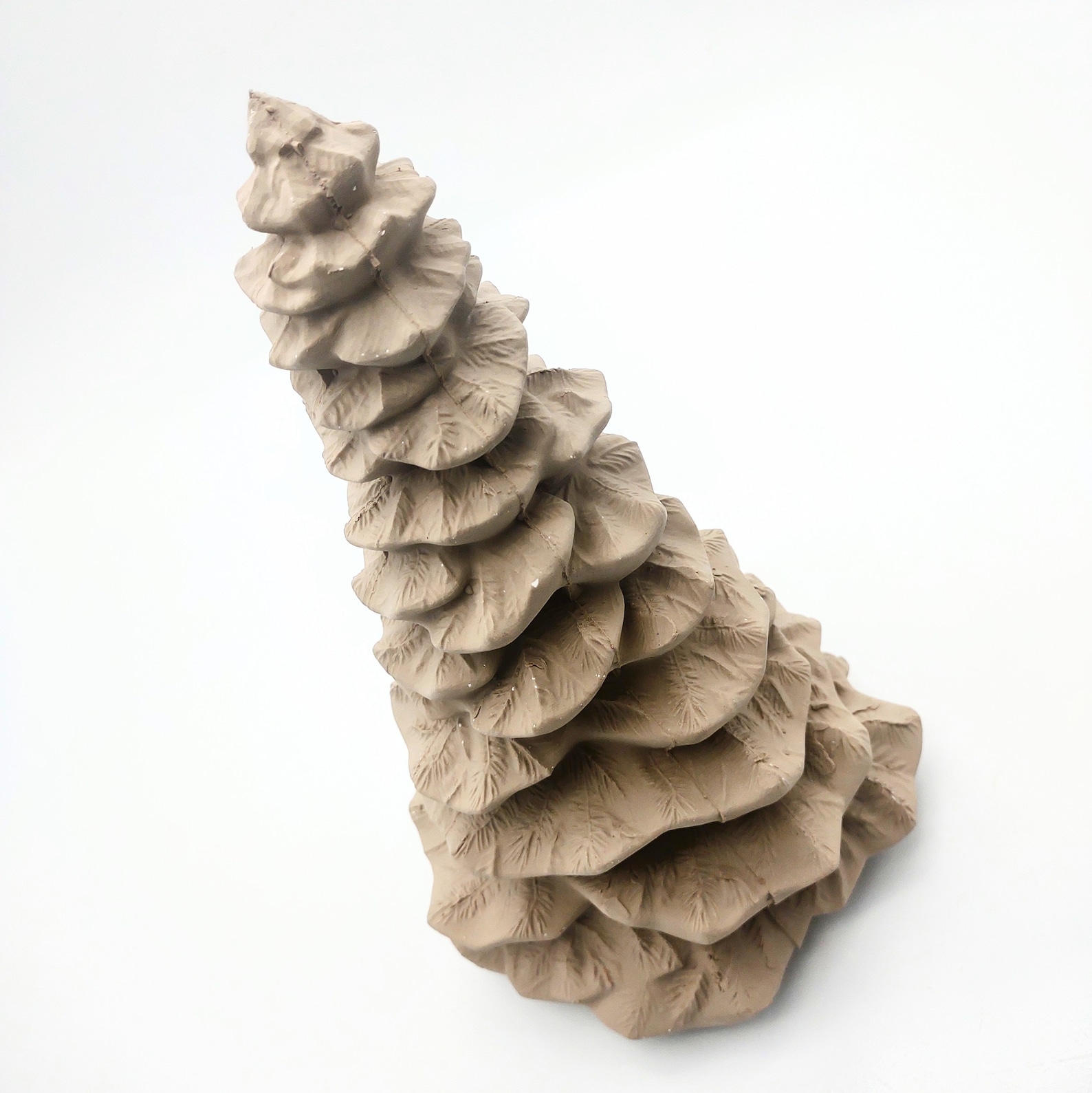 9" Pine Tree Mold Ceramic Slip Casting Plaster Moulds Stand-alone Decor ...