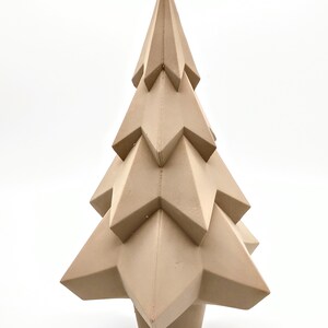 9" Modern Noel Tree Mold Ceramic Slip Casting Plaster Moulds Stand ...