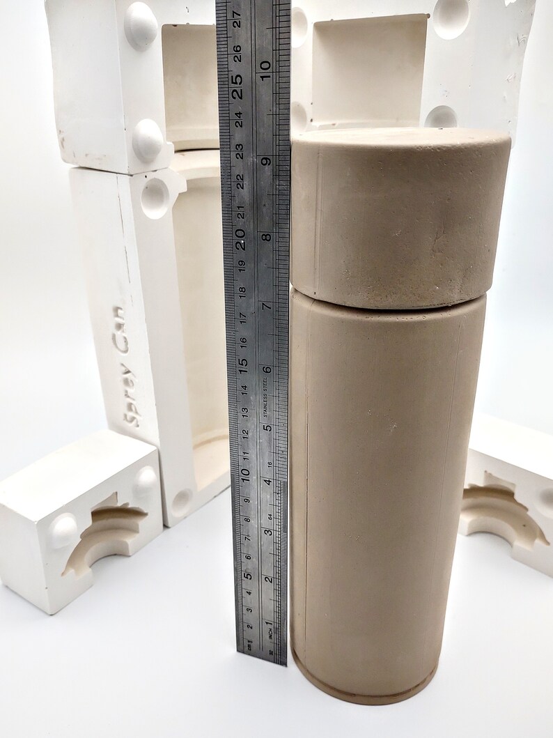 Spray Paint Cans Stash Jar Mold Ceramic Slip Casting Plaster Moulds ...