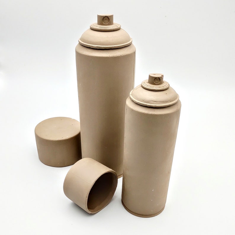 Spray Paint Cans Stash Jar Mold Ceramic Slip Casting Plaster Moulds ...