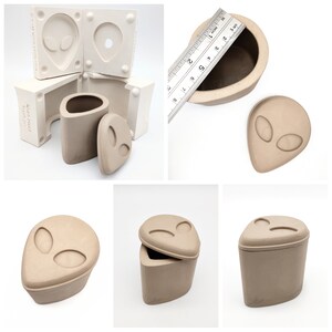 Alien Stash Jar Mold Ceramic Slip Casting Plaster Mold - Etsy