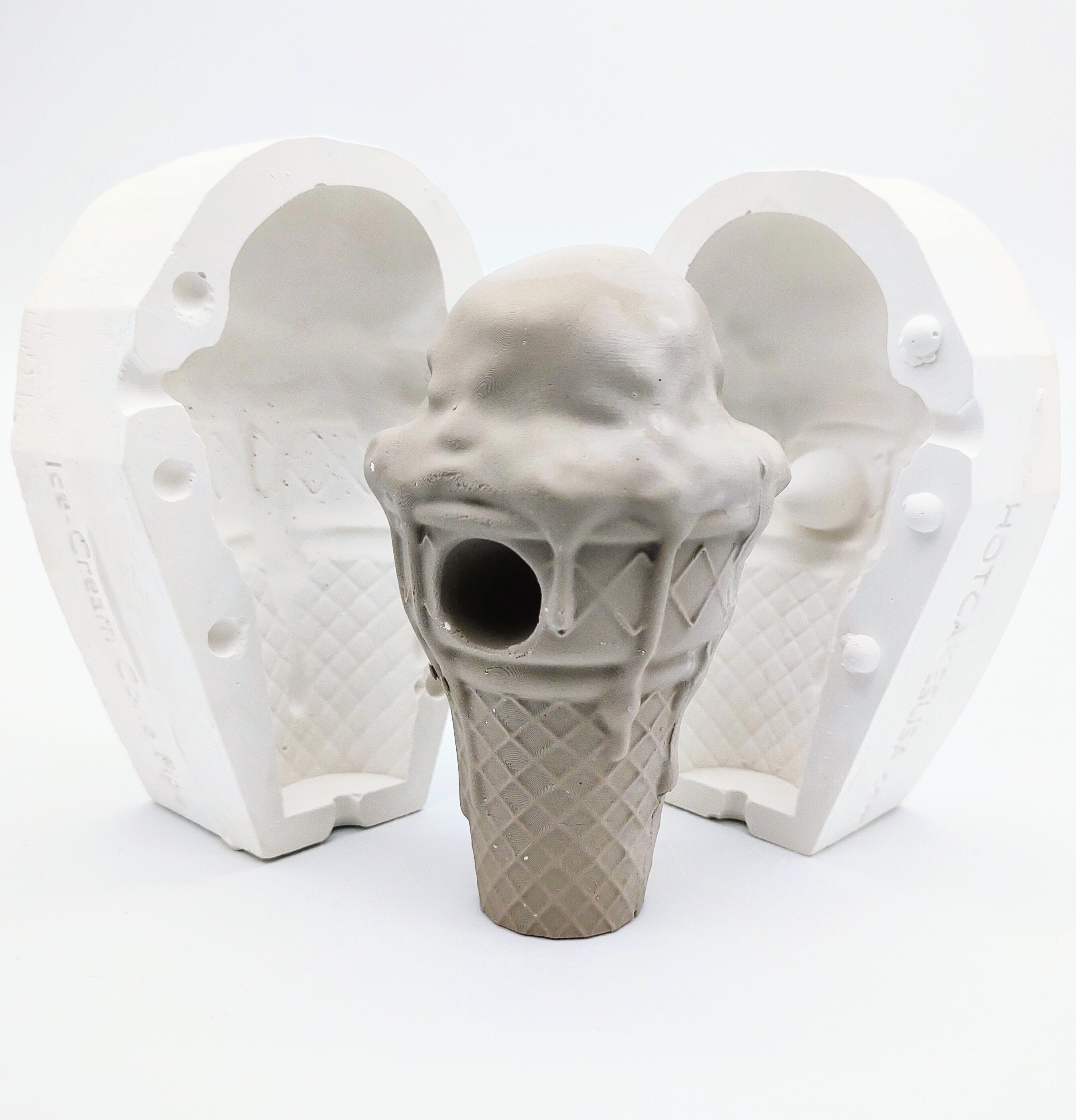 5 Ice Cream Cone Pipe Mold Slip Casting Plaster Mold - Etsy