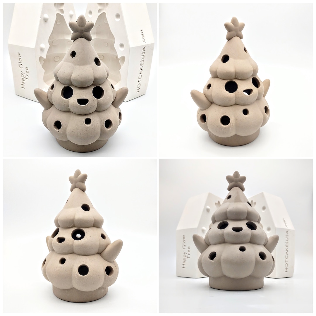 7" Happy Glow Tree Plaster Mold Ceramic Slip Casting - Etsy