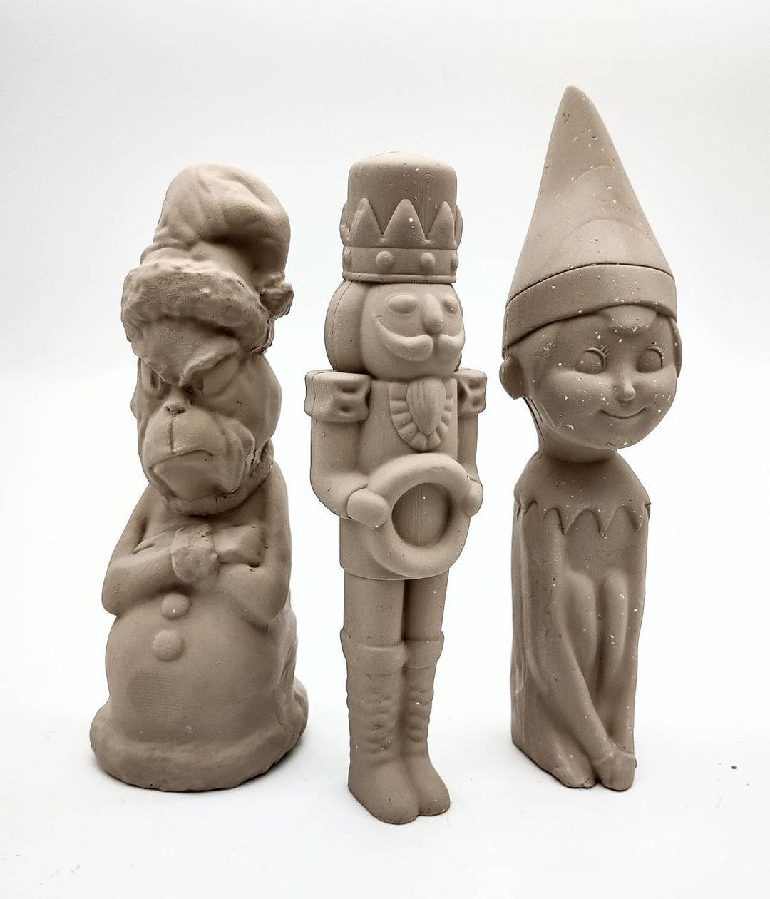 X3 Christmas Combo Pipe Molds Ceramic Slip Casting Plaster Mold - Etsy