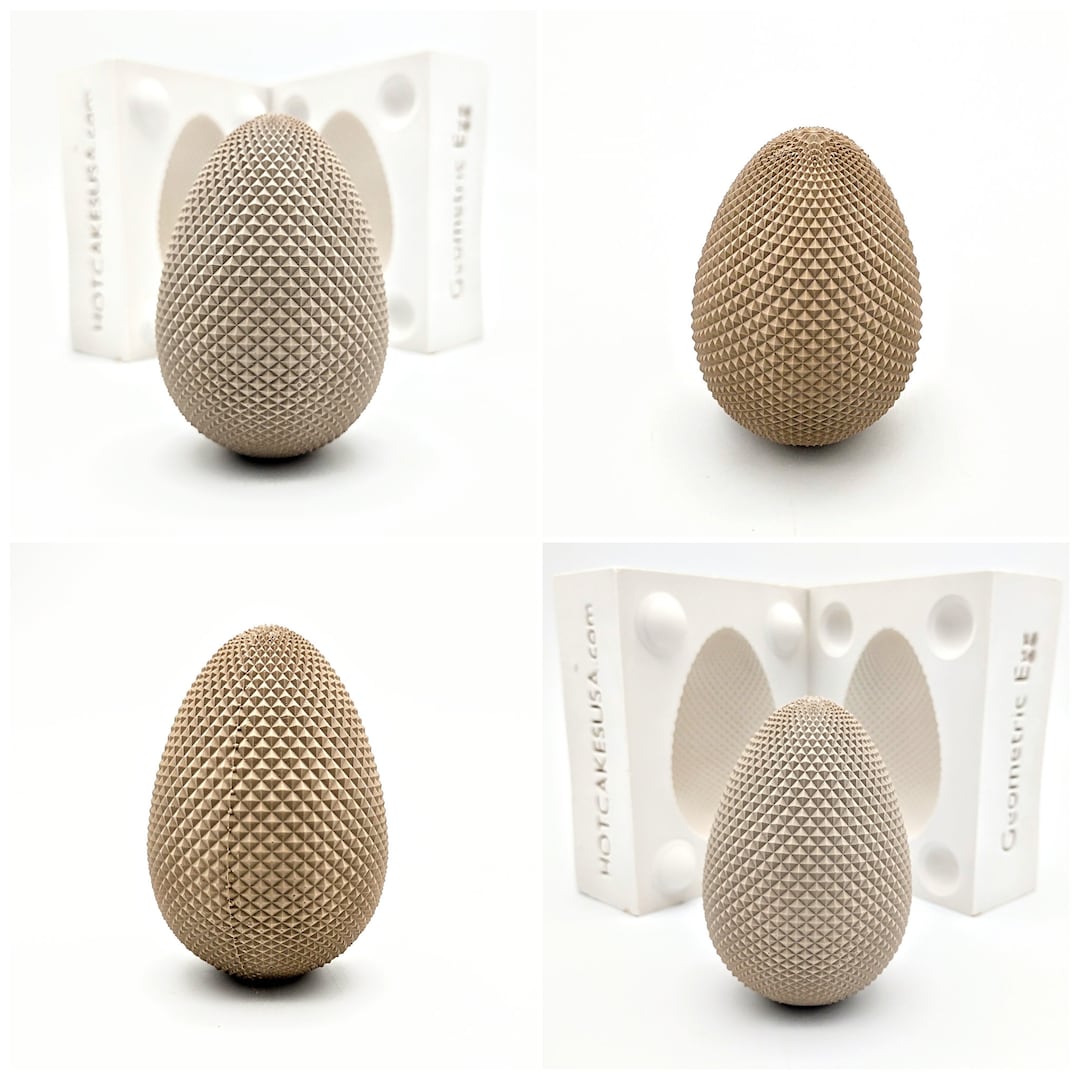 Geometric Easter Egg Mold Ceramic Slip Casting - Etsy