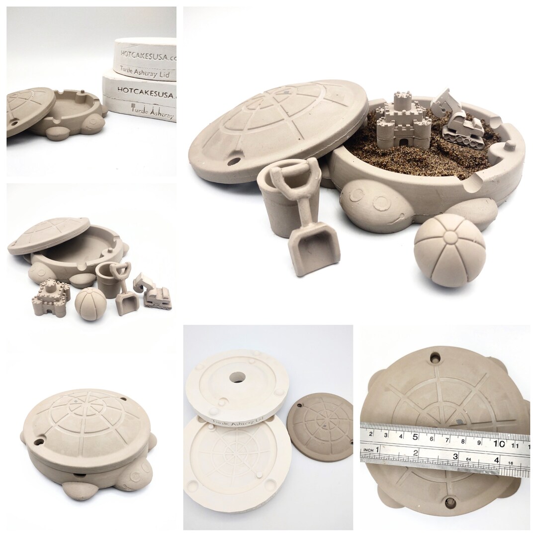 90's Retro Turtle Sandbox Ashtray Mold With Beach Equipment Mold ...