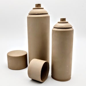 Spray Paint Cans Stash Jar Mold Ceramic Slip Casting Plaster Moulds ...
