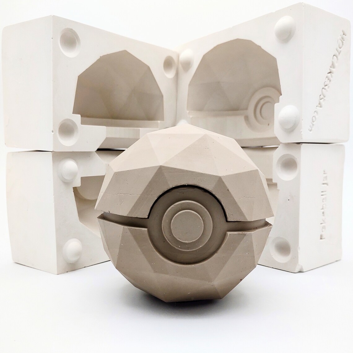 Hexagonal Ball Stash Jar Mold Ceramic Plaster Slip Casting Moulds - Etsy