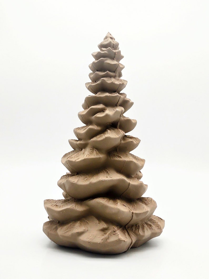 9" Pine Tree Mold Ceramic Slip Casting Plaster Moulds Stand-alone Decor ...