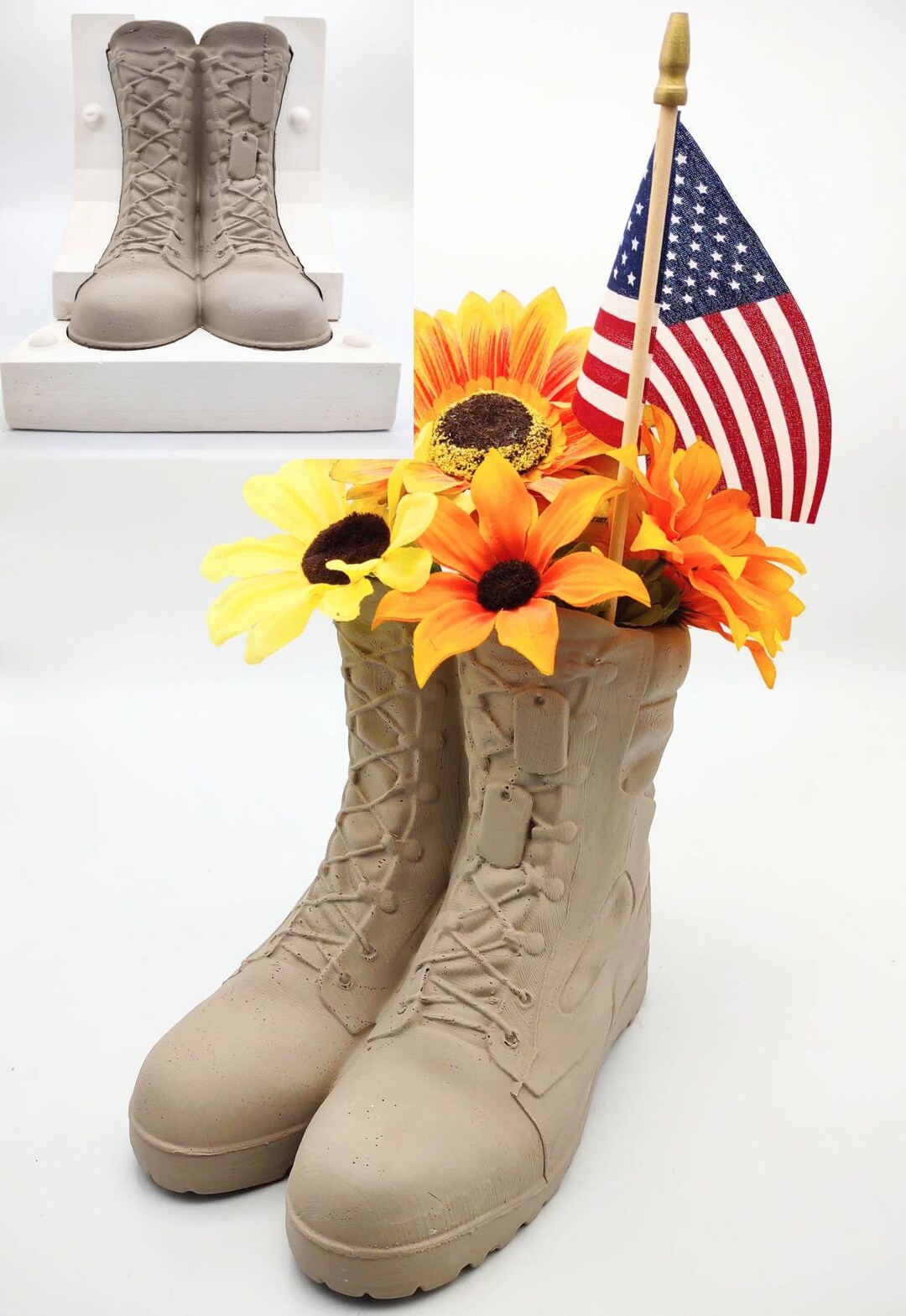 Military Boots Ceramic Slip Casting Plaster Mold - Etsy