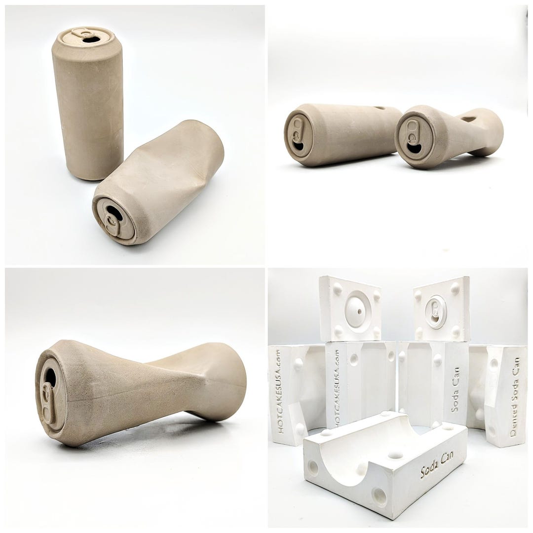 2-in-1 Soda Pop Can Ceramic Slip Casting Plaster Molds - Etsy