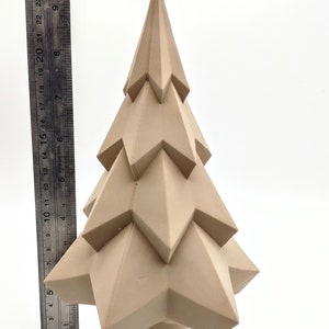 9" Modern Noel Tree Mold Ceramic Slip Casting Plaster Moulds Stand ...