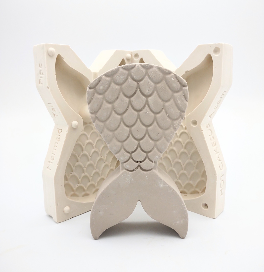 Mermaid Tail Fish Tale Pipe Ceramic Slip Casting Plaster Mold - Etsy