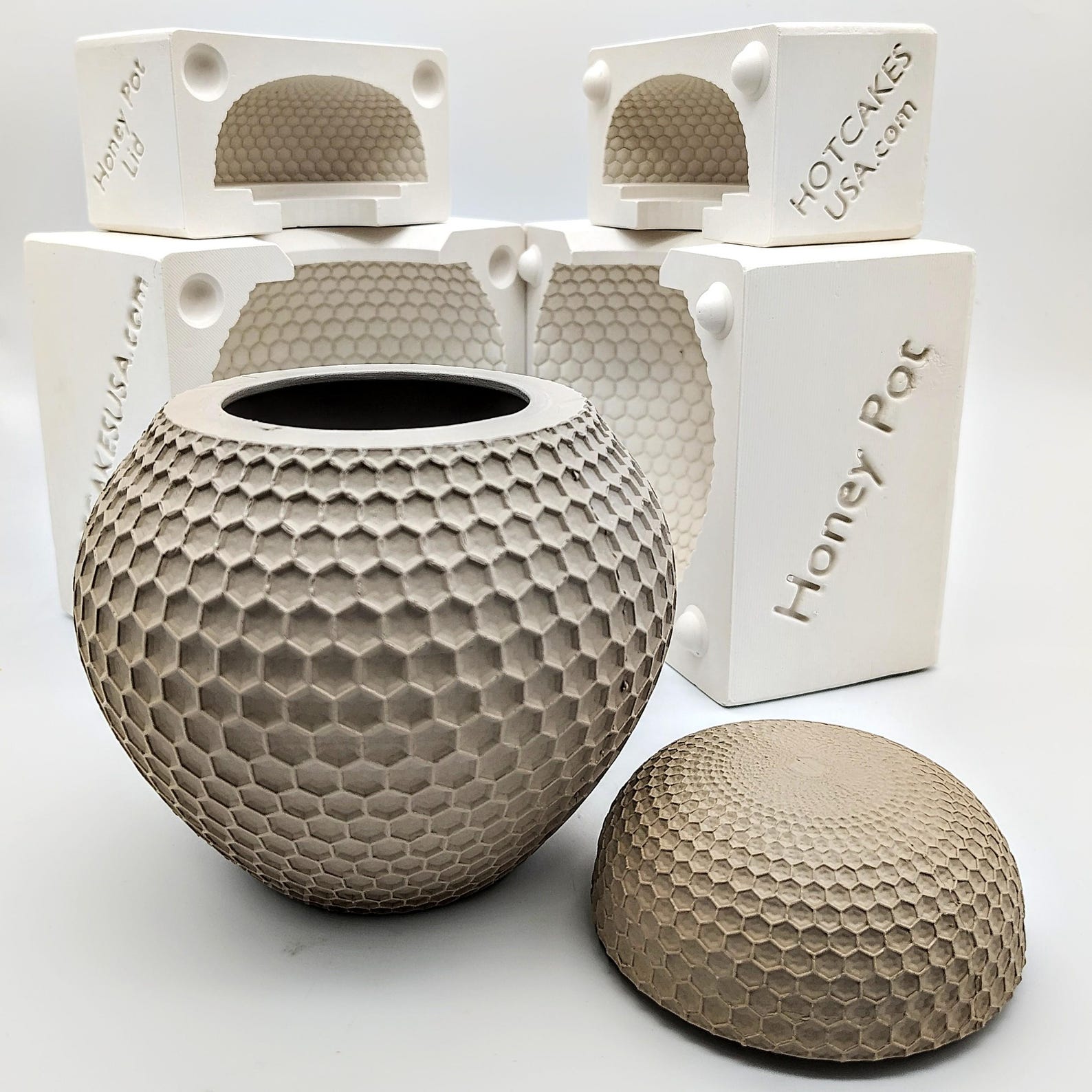 Honeycomb Jar Honey Pot 20oz Plaster Mold Ceramic Slip Casting - Etsy