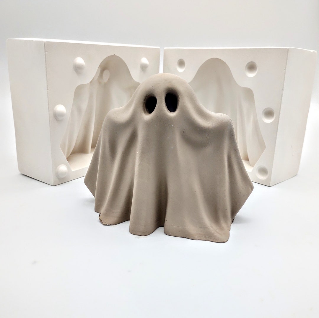 Spooky Ghost Ceramic Slip Casting Plaster Mold - Etsy