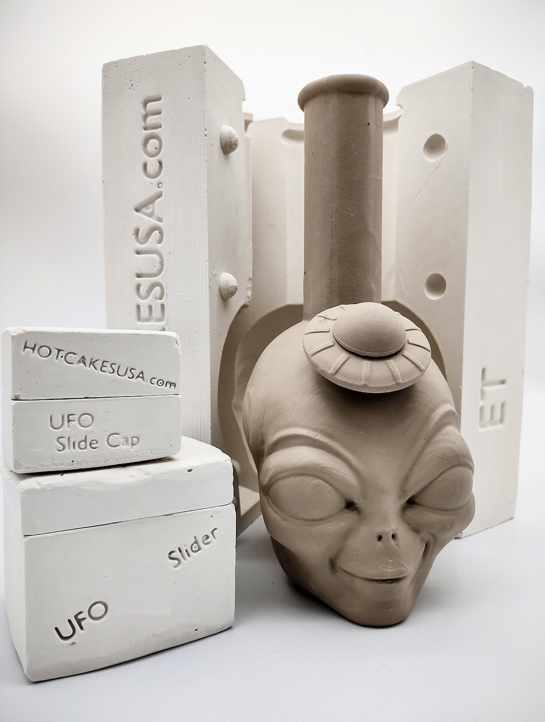 10" Alien UFO Cap Vase Mold Plaster Slip Casting Ceramic Mold - Etsy