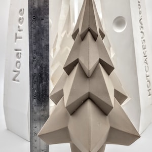 9" Modern Noel Tree Mold Ceramic Slip Casting Plaster Moulds Stand ...