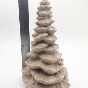 9" Pine Tree Mold Ceramic Slip Casting Plaster Moulds Stand-alone Decor ...