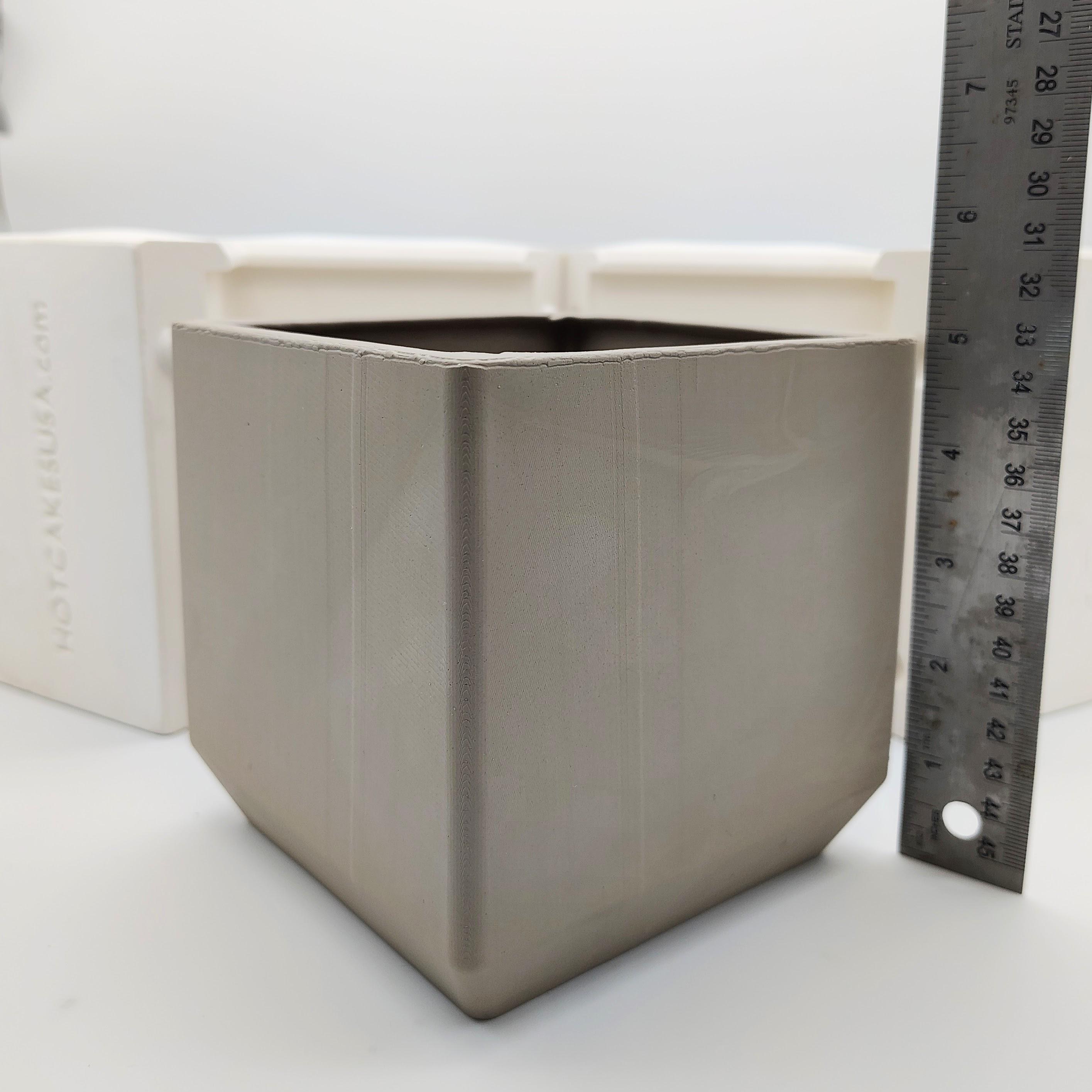 Square Cube Planter Pot Plaster Mold Ceramic Slip Casting - Etsy
