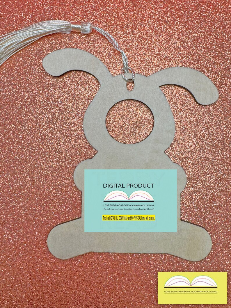Laser SVG File Digital Product PDF SVG Bookmark Bunny Digital Svg File ...