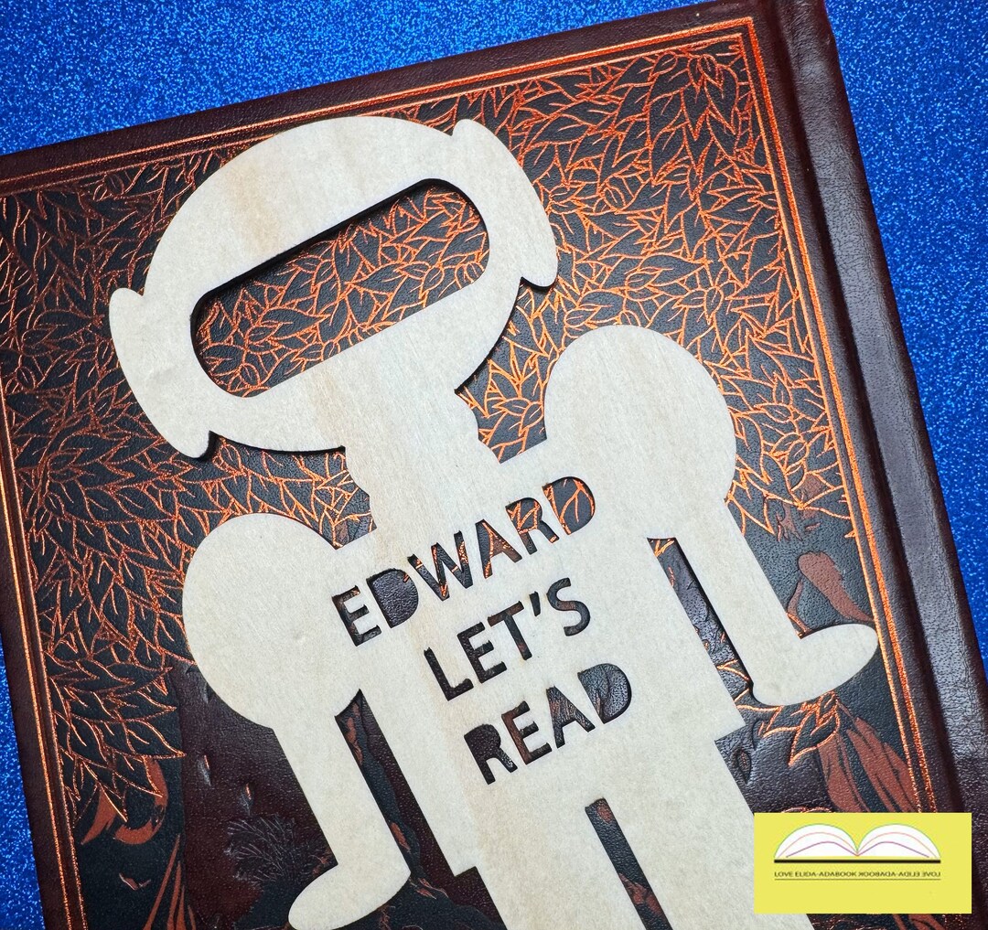 Personalized Robot Reading Buddy Personalized Robot Bookmark Wooden ...
