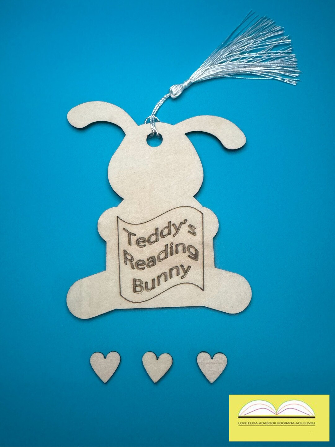 Bunny Reading Buddy Bunny Bookmark Wooden Bookmark Encourage Reading ...