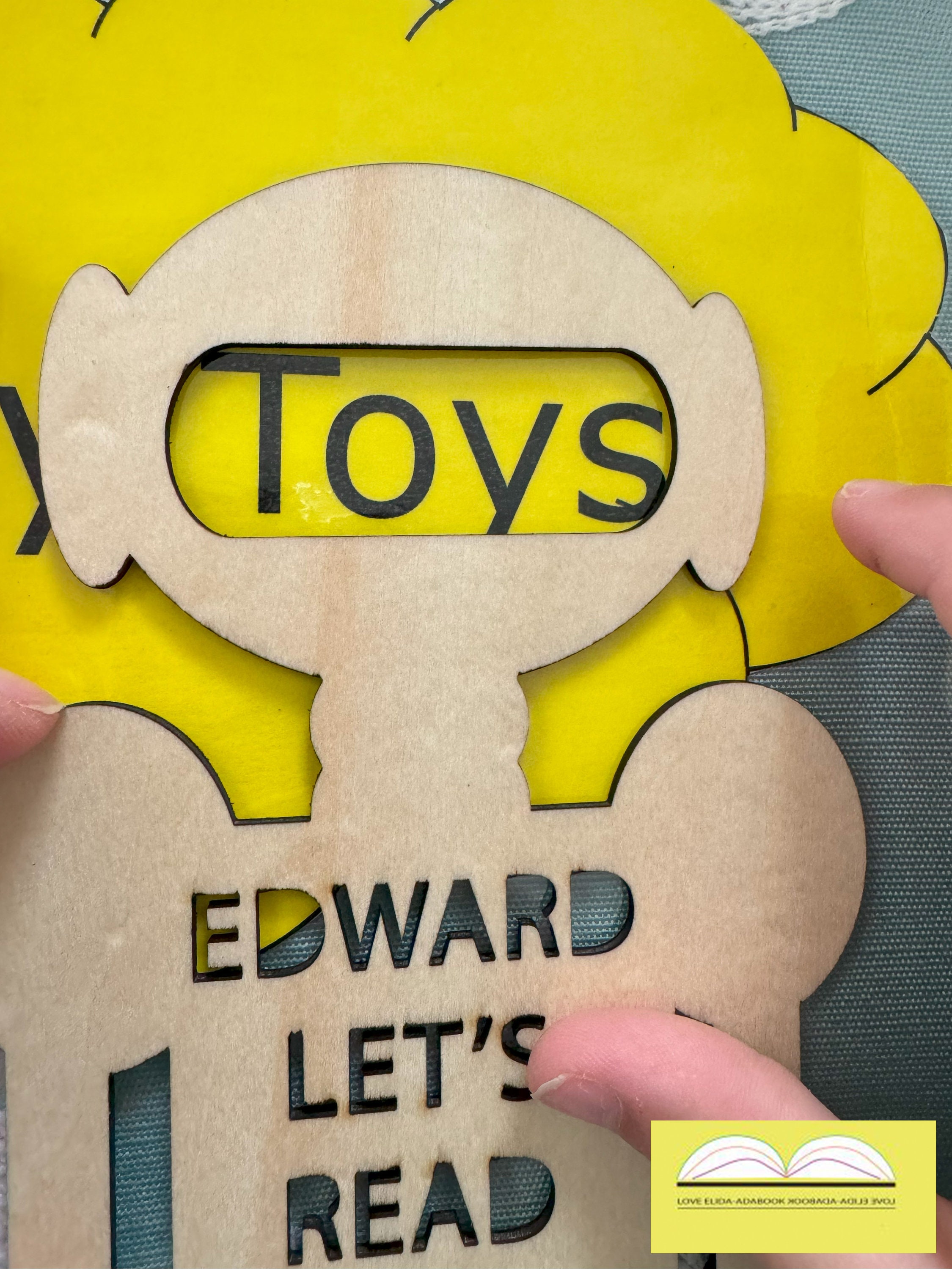 Personalized Robot Reading Buddy Personalized Robot Bookmark Wooden ...