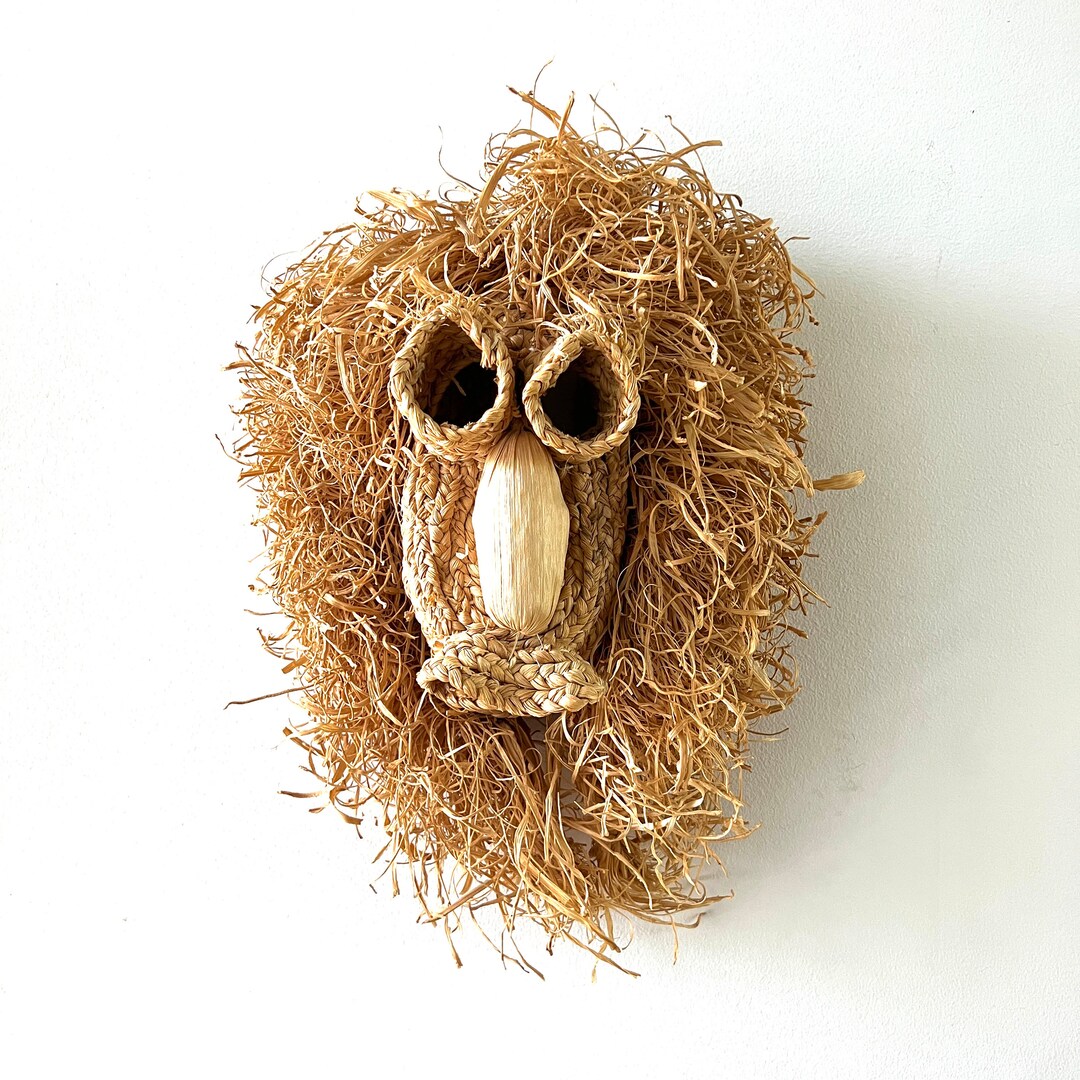 Iroquois Corn Husk Mask First Nations Haudenosaunee Bushy Heads Native ...