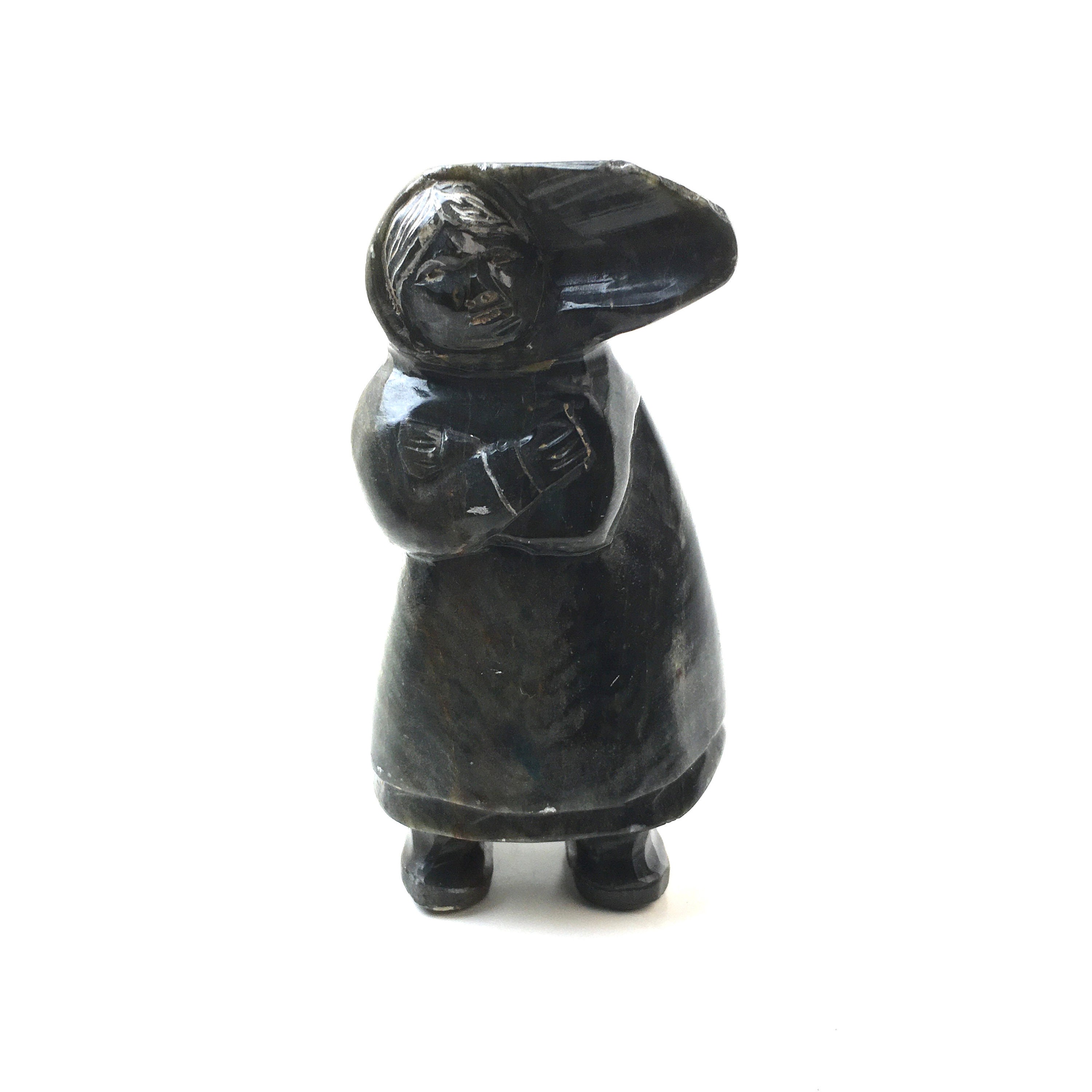 Vintage Inuit Carving of a Mother and Child Wearing Amauti - Etsy