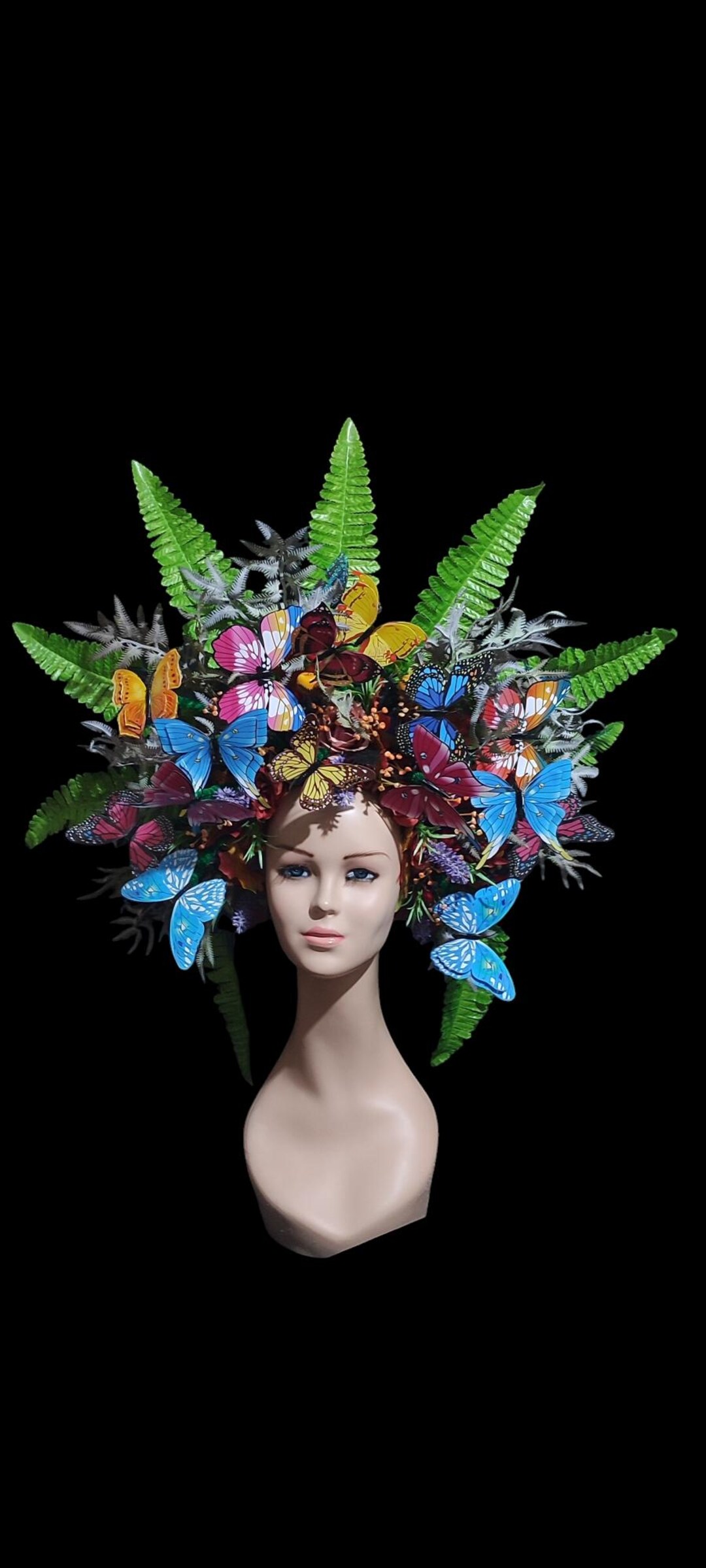 Extra Large Tropical Halo Crown Fairy Headdress Multicolor Flower ...