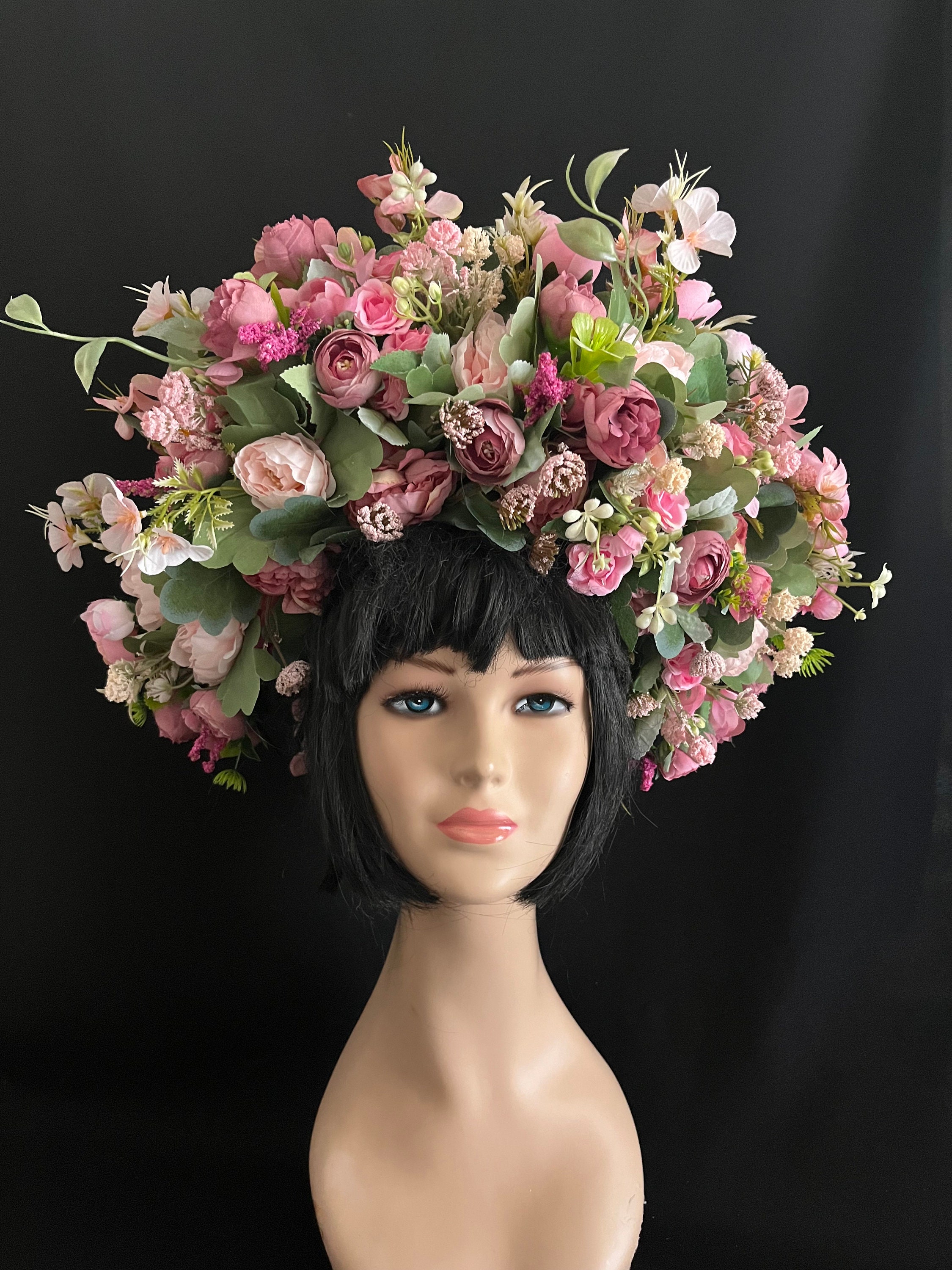 Huge Floral Headpiece Large Floral Crown Extra Large Flower Crown ...