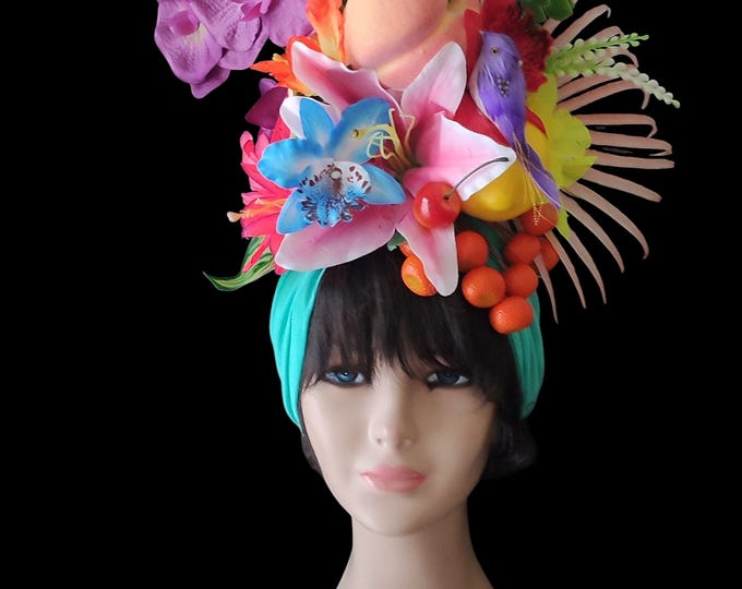 Carmen Miranda Fruit Hat Halloween Costume Women Tropical Headdress ...