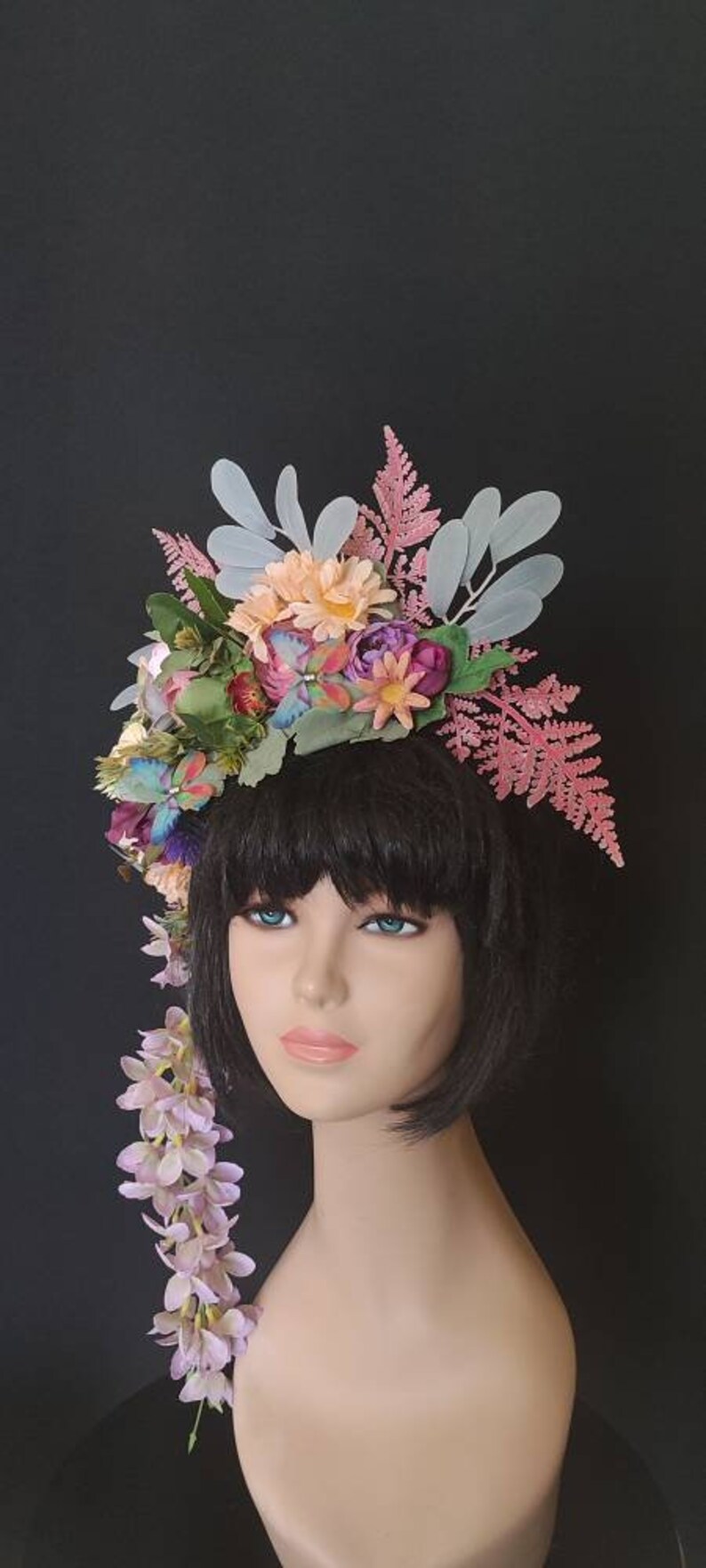 Dia De Los Muertos Crown Day of the Dead Headpiece Mexican - Etsy