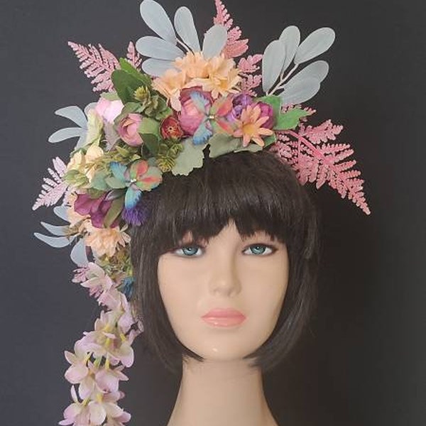 Dia De Los Muertos Flower Crown - Etsy