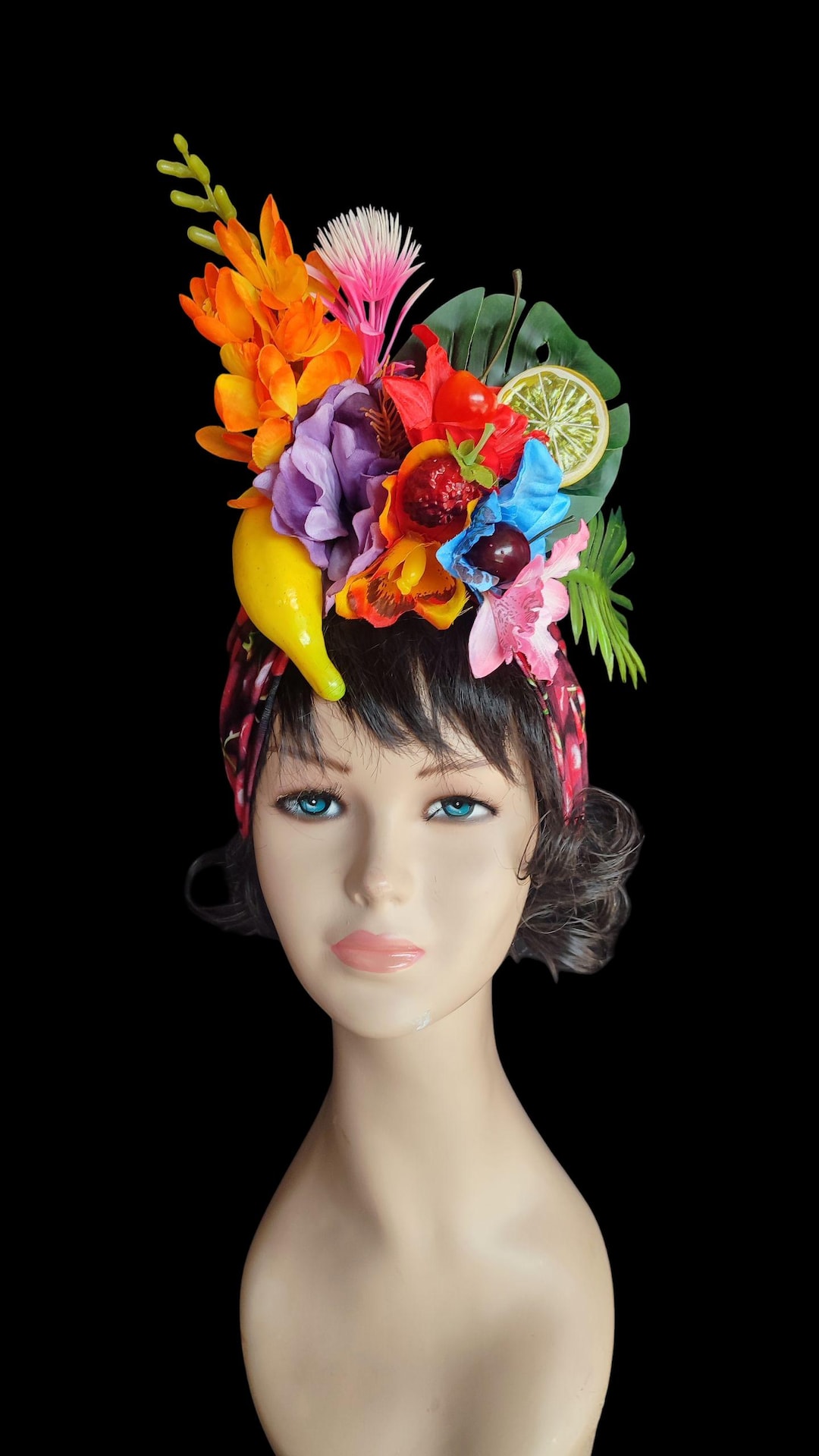 Tropical Fruit Headdress: Carmen Miranda Costume Hat - Etsy