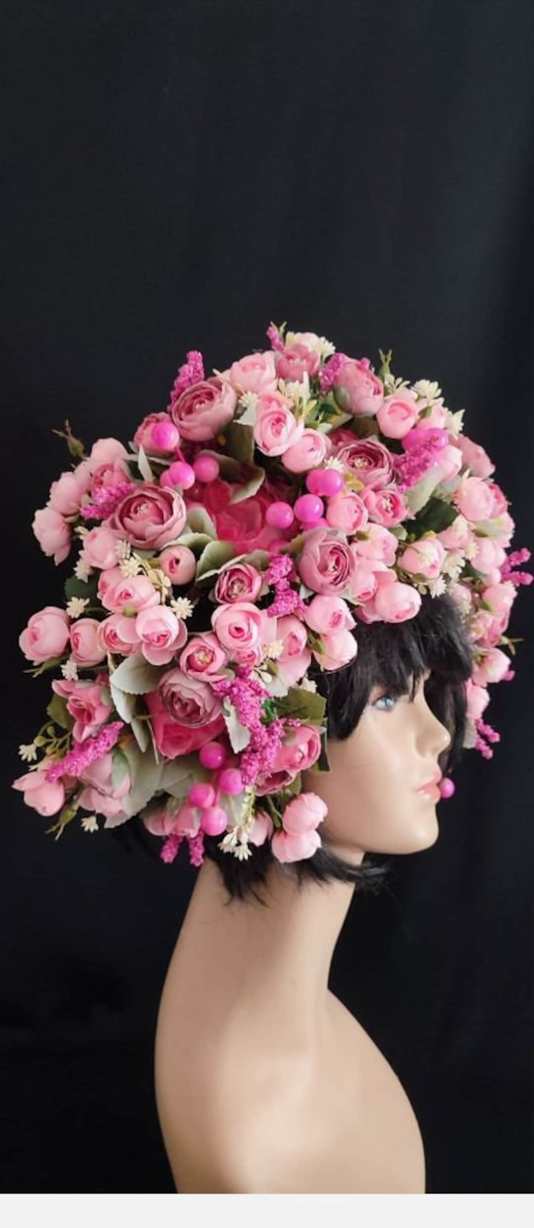 Made to Order Pink Flower Crown Summer Flower Headdress Fairy Floral ...