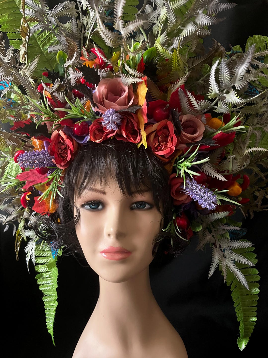 Extra Large Tribal Halo Crown Headdress Multicolor Festival Headdress ...