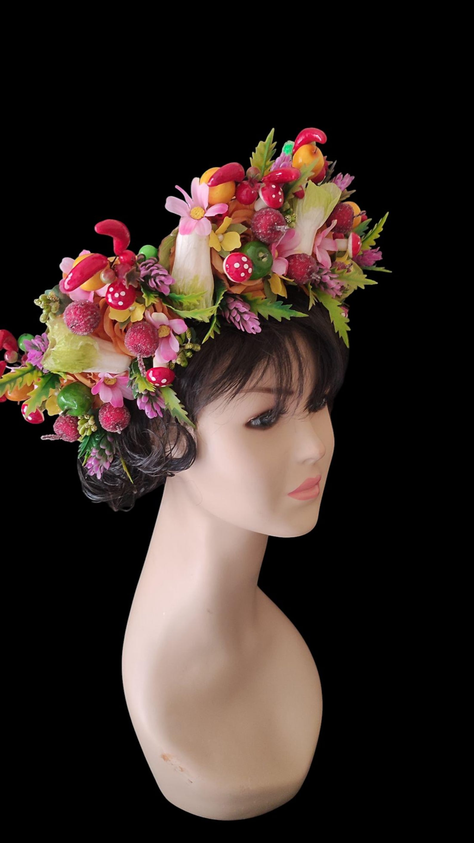 Autumn Flower Crown Fruit Headpiece Fruit Tiara Fruit Crown Festival ...