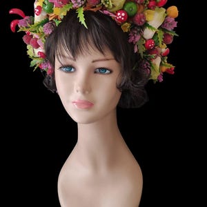 Autumn Flower Crown Fruit Headpiece Fruit Tiara Fruit Crown Festival ...