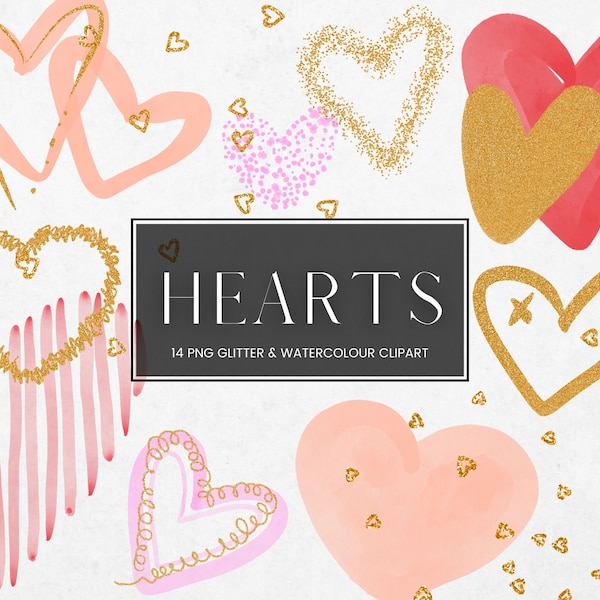 Watercolor Heart - Etsy