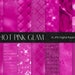 Hot Pink Glam Digital Paper, Foil Luxury Textures, Glitter Background ...
