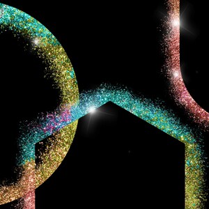 Rainbow Glitter Frame Clipart Set, Glitter Border Elements, Rainbow ...