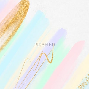 Pastel Watercolor Brush Stroke Clip Art, Rainbow Transparent PNG ...