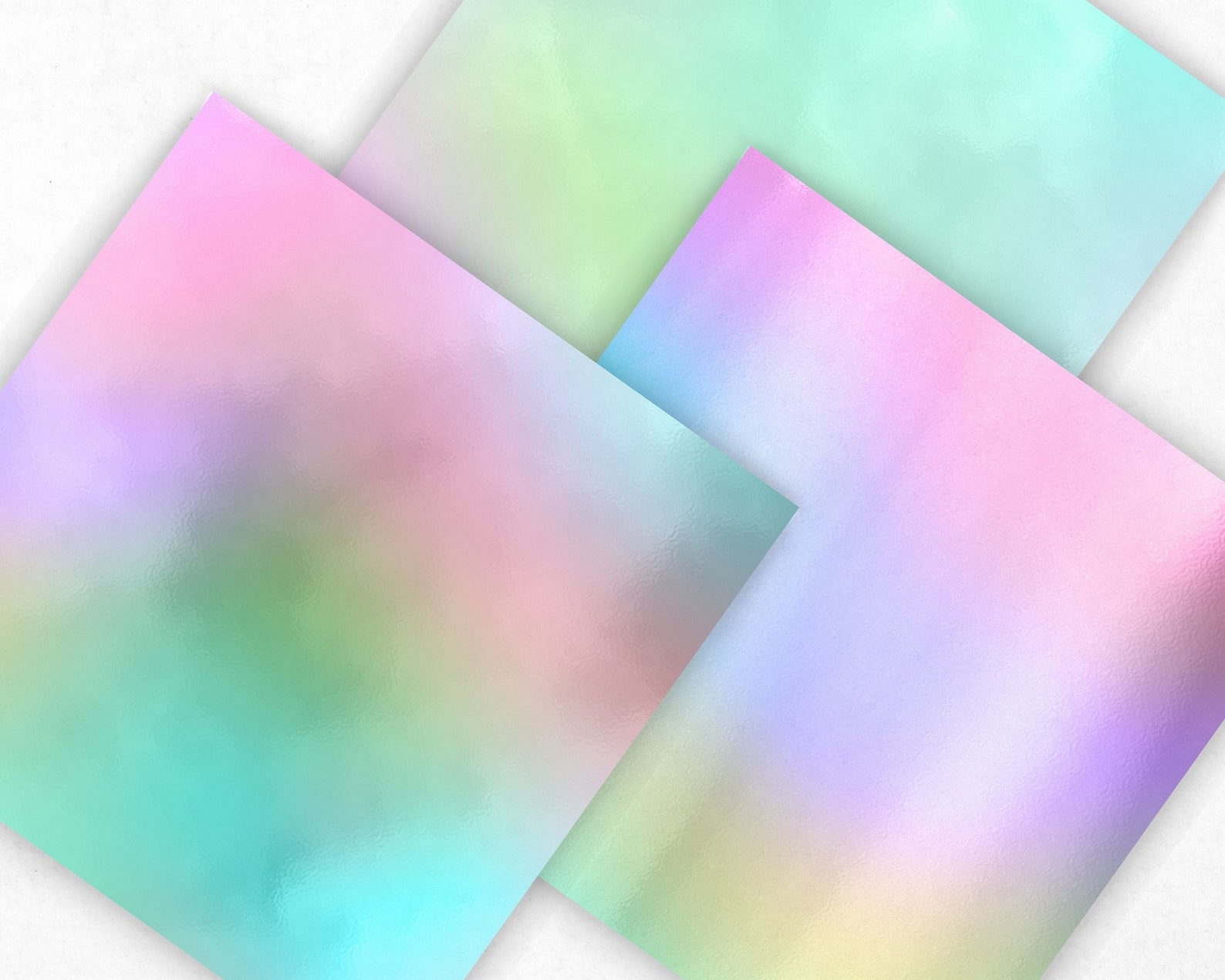 Rainbow Foil Digital Paper Mermaid Rainbow Paper Pattern - Etsy Australia