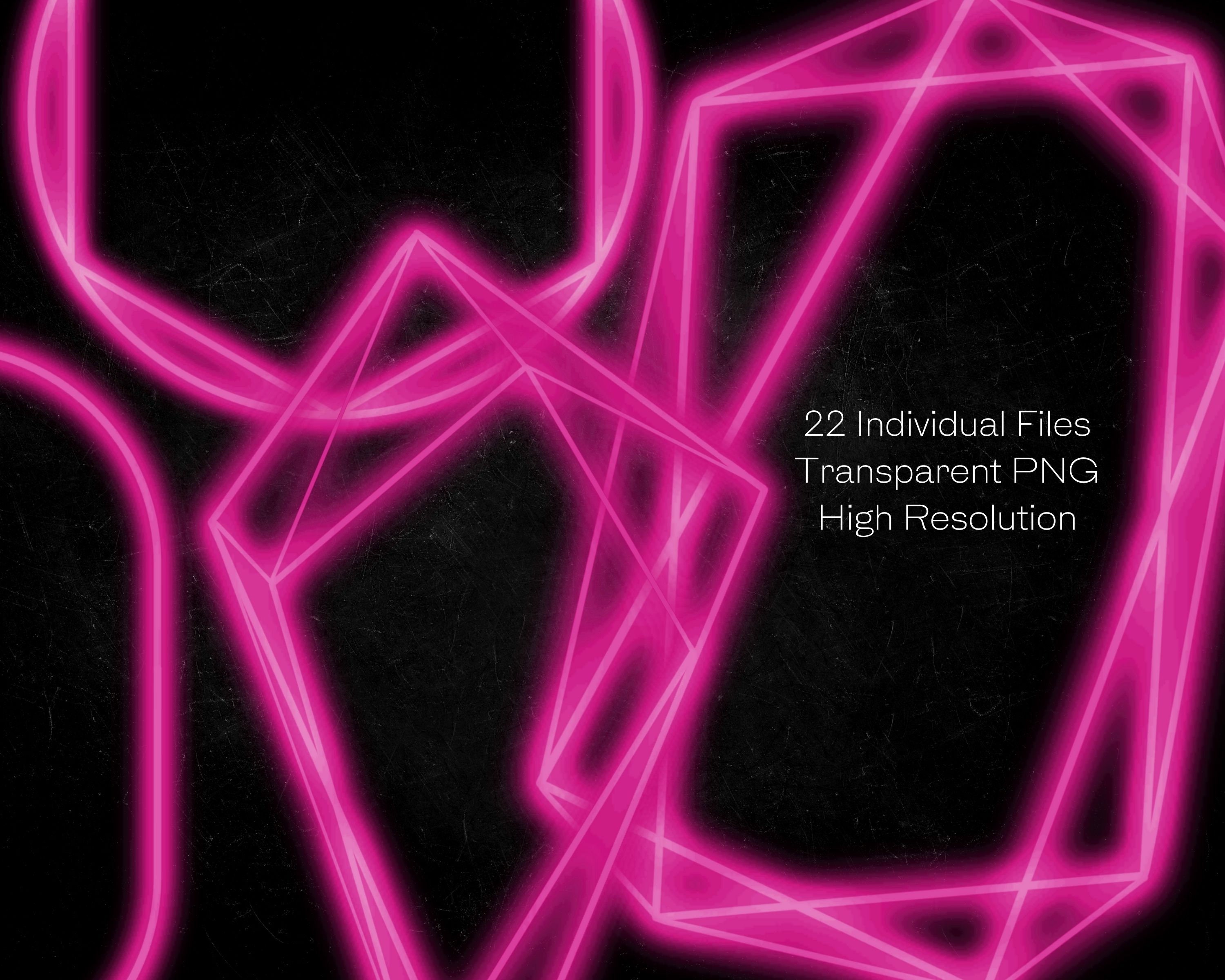 Pink Neon Frame Clipart Glowing Neon Clipart Overlay - Etsy Australia