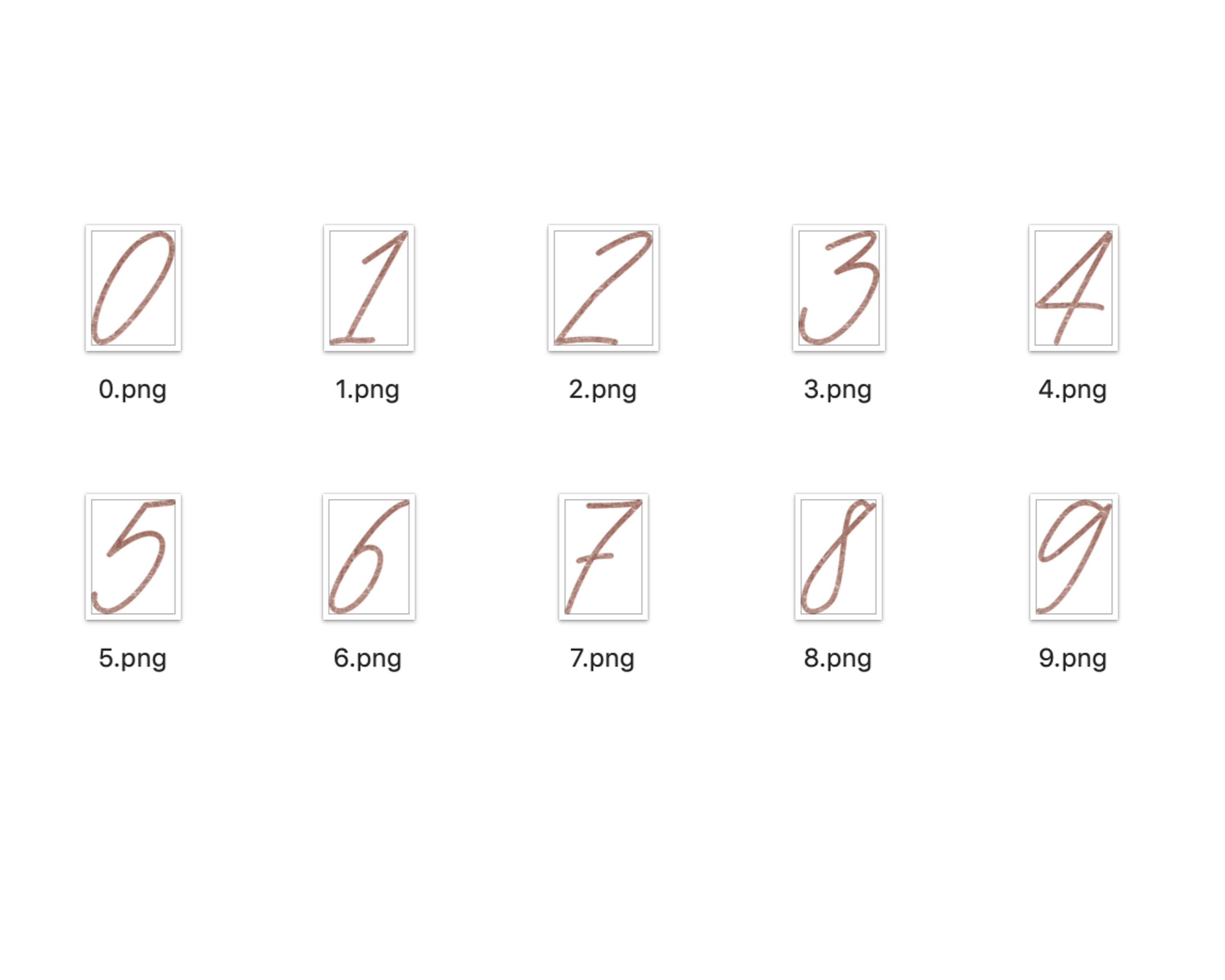 Rose Gold Calligraphy Font Cursive Letters ALPHABET Digital | Etsy