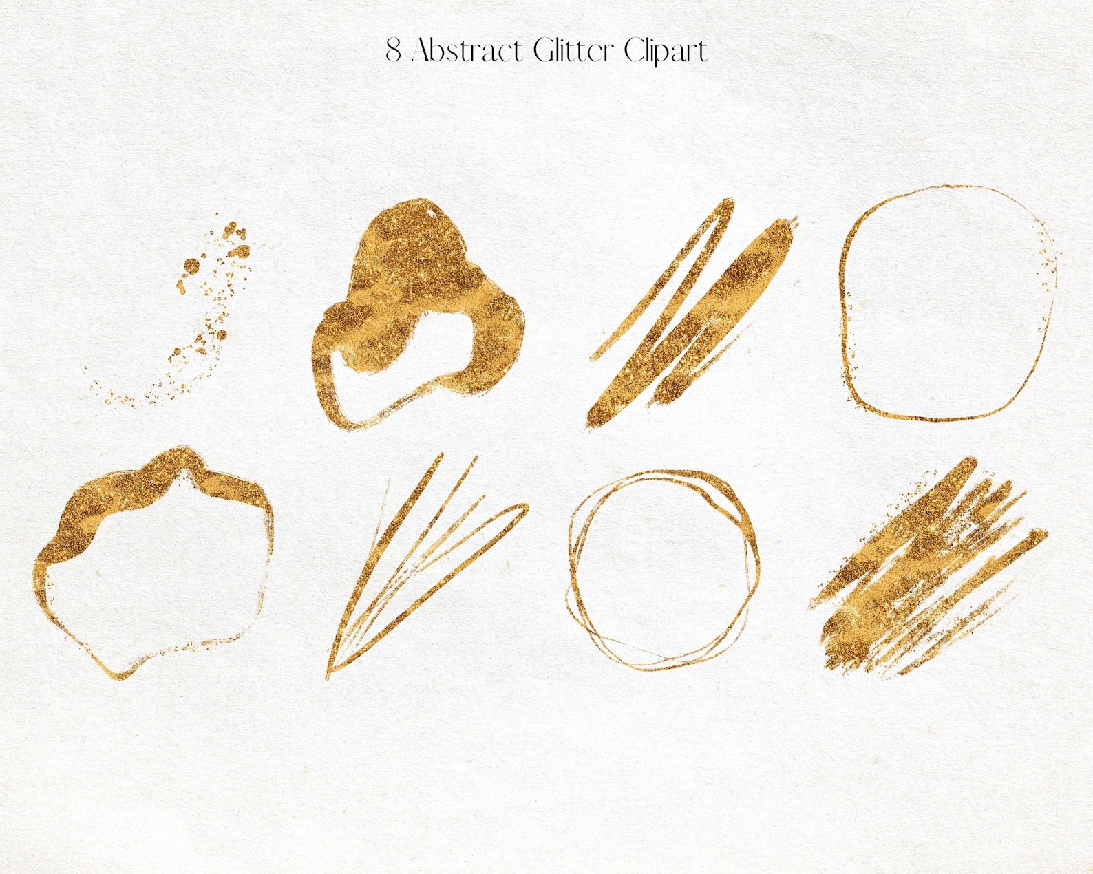Abstract Watercolour Clipart, Grey, Green, Yellow Modern Watercolour ...