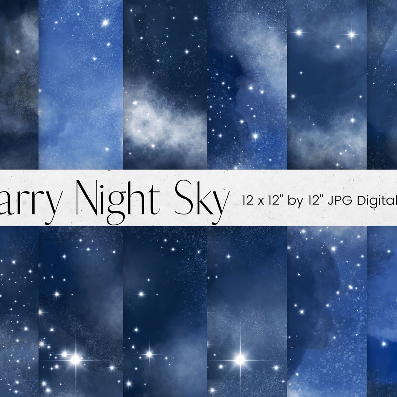 Sky Galaxy Background Art - Etsy