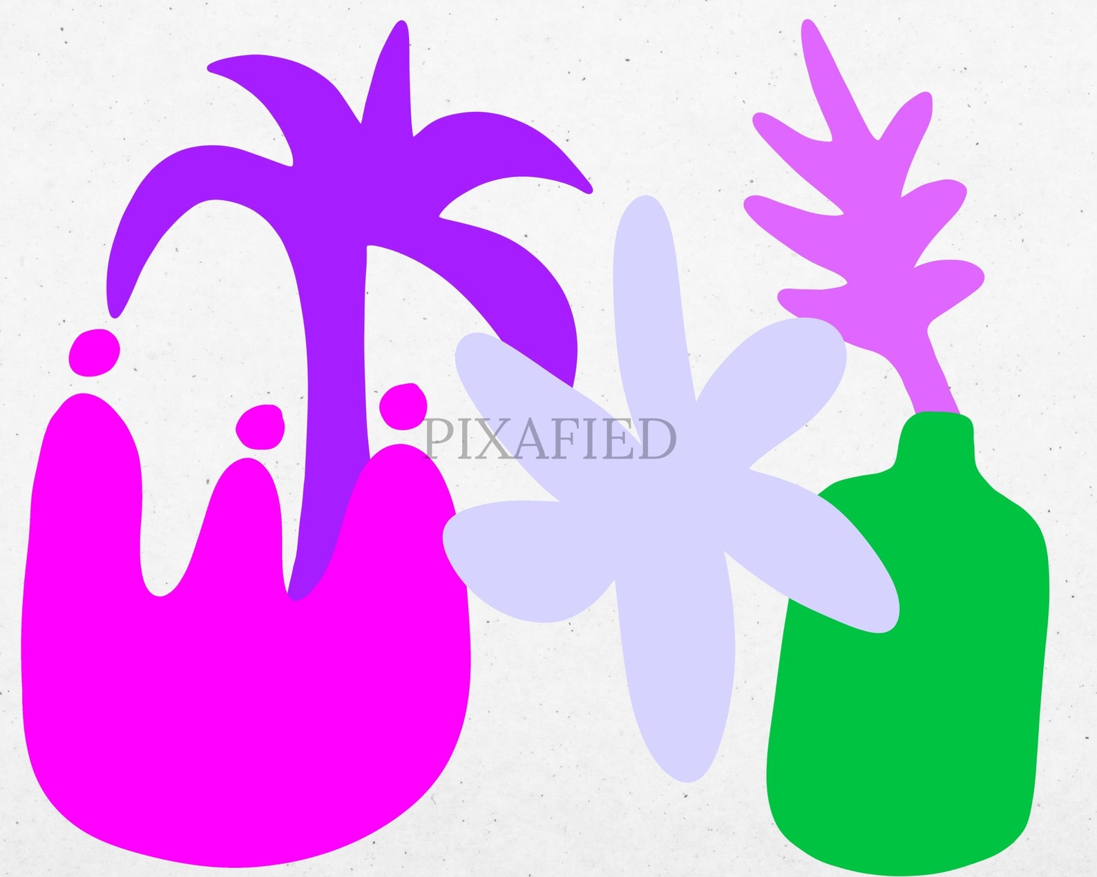 Abstract Boho Clipart Bohemian Clipart Shapes Modern Boho - Etsy