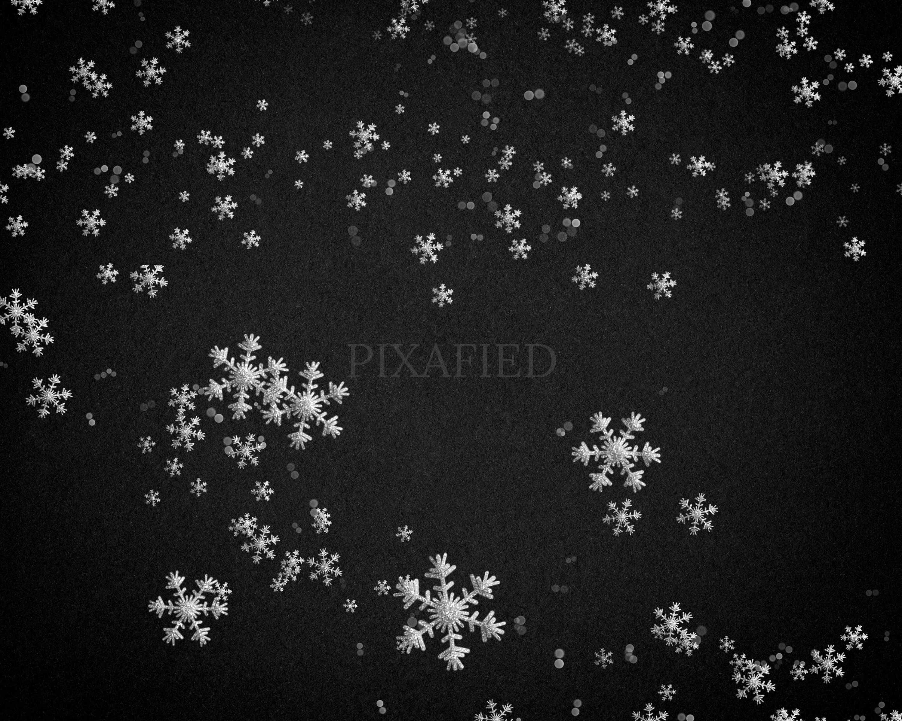 Falling Snowflake Clipart, Silver Glitter Snowflake Overlays ...
